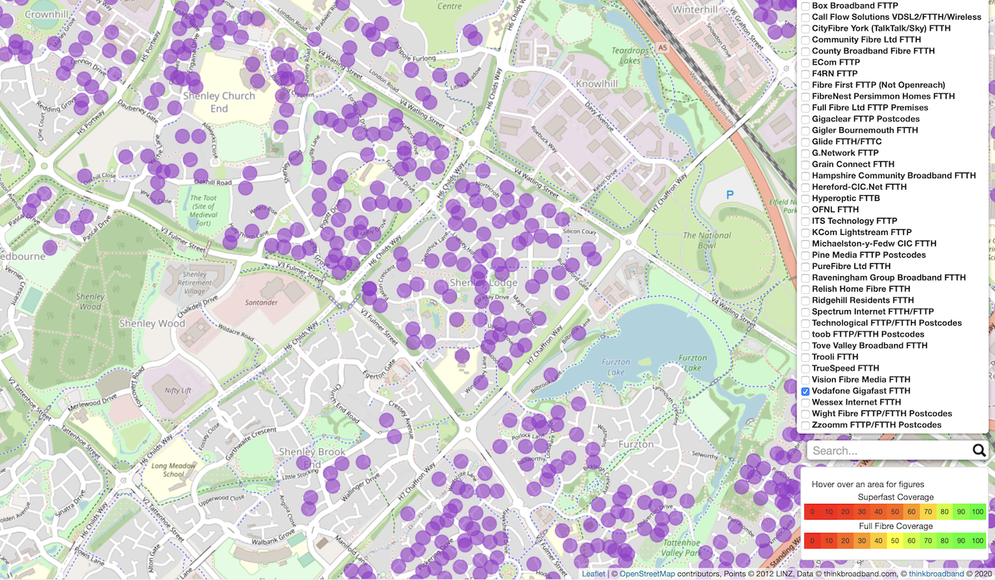 CityFibre full fibre arrives in Shenley Lodge on map and in pictures ...