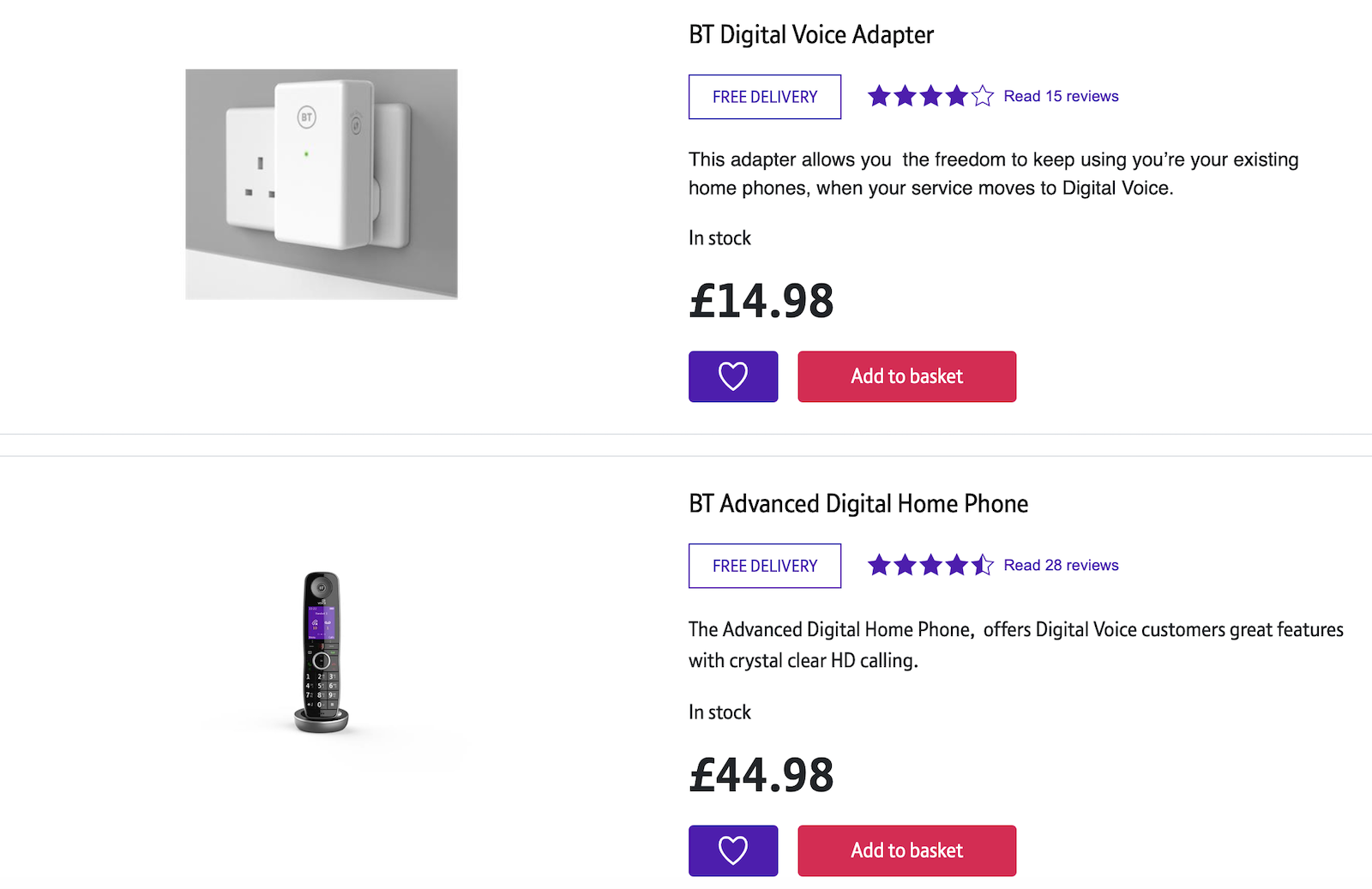 What kit BT offers as part of its Digital Voice Migration | thinkbroadband