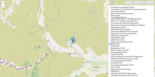 B4RN Cotterdale project on our maps | thinkbroadband