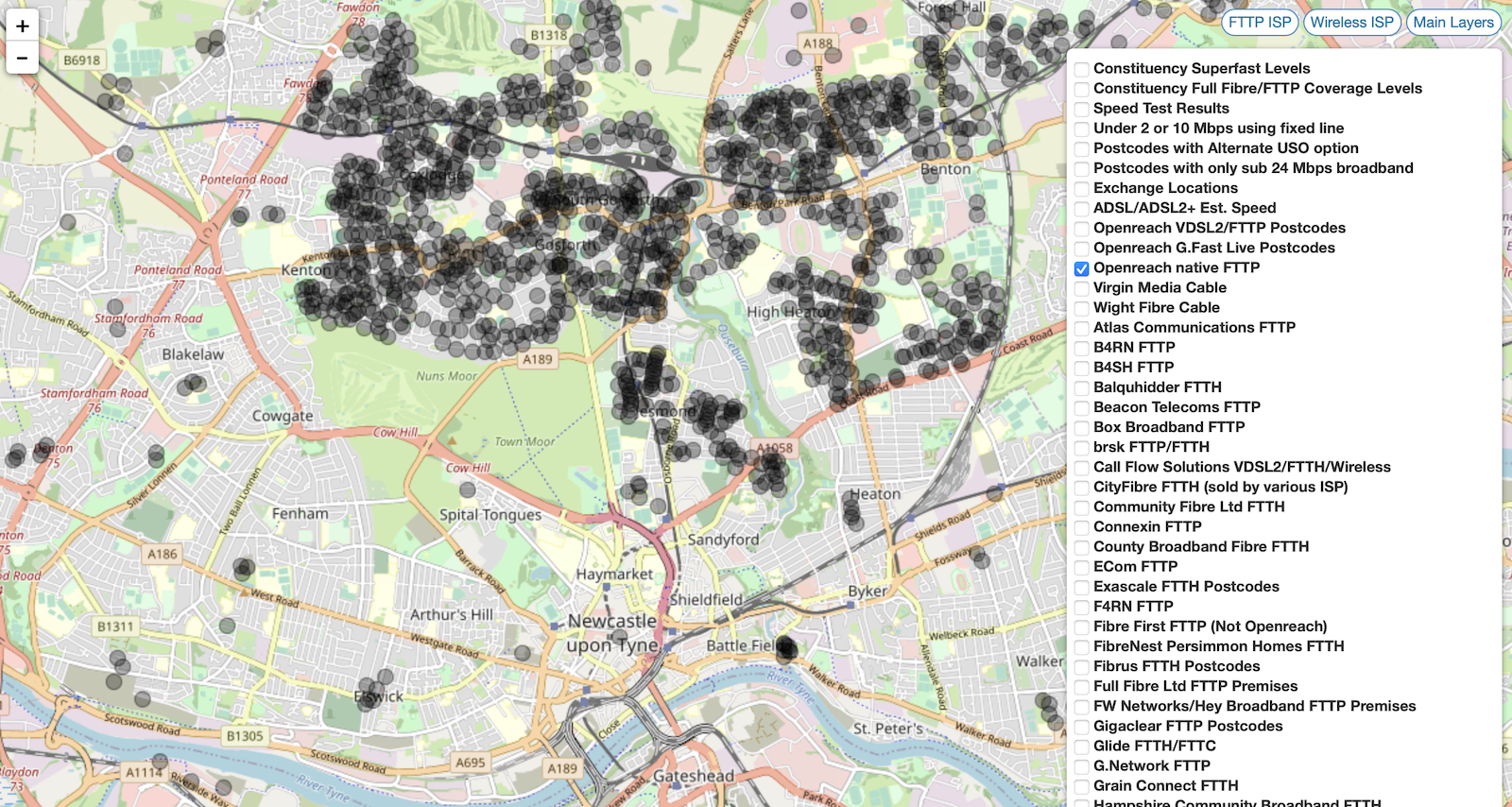 Jesmond exchange in Newcastle now has Openreach full fibre | thinkbroadband