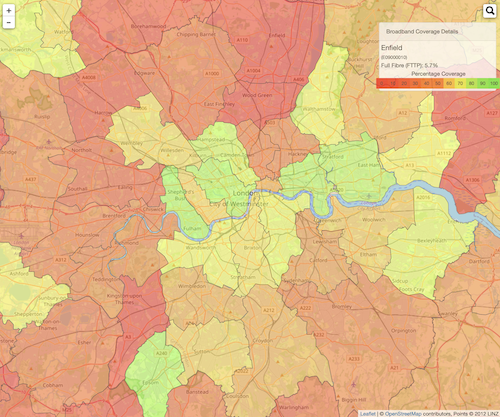 Over half of London now has access to a full fibre network | thinkbroadband