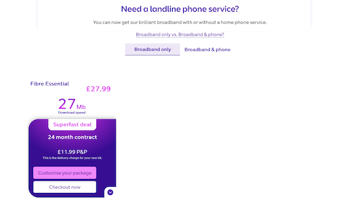 Changes to information BT shows for Partial Fibre packages | thinkbroadband