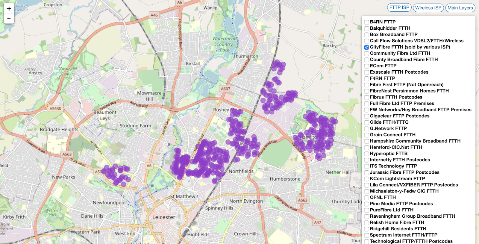 More FTTP for Leicester as CityFibre roll-out continues | thinkbroadband