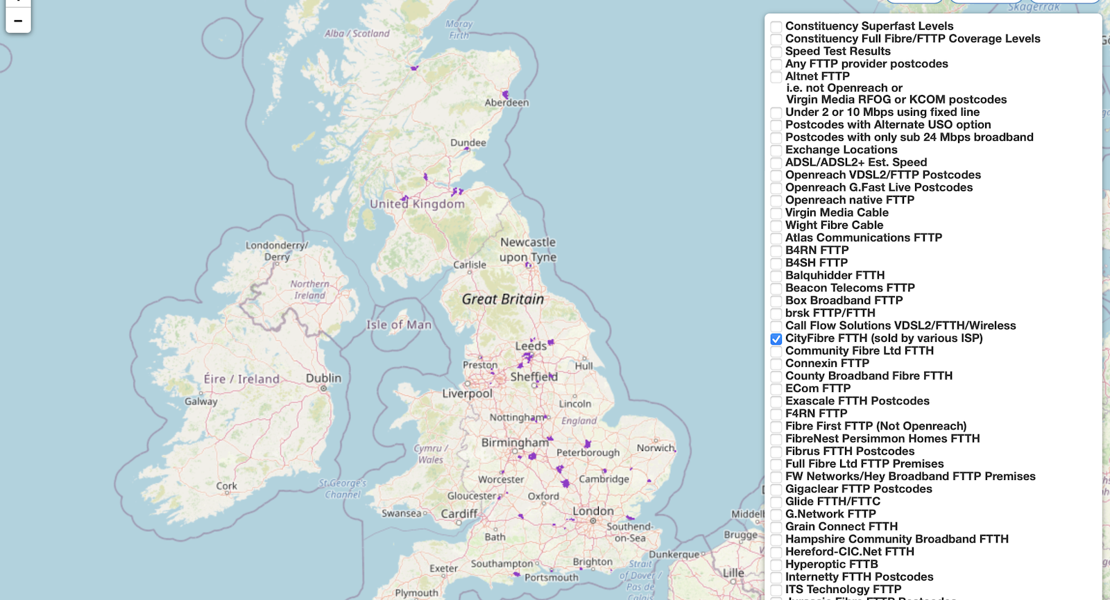 Tracked CityFibre full fibre footprint breaks 1 million premises mark ...