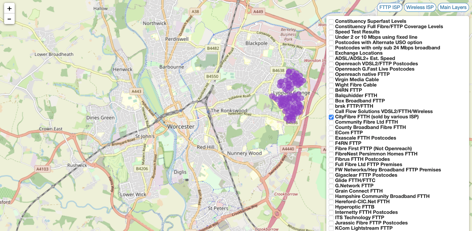 Worcester is latest city with live CityFibre full fibre | thinkbroadband
