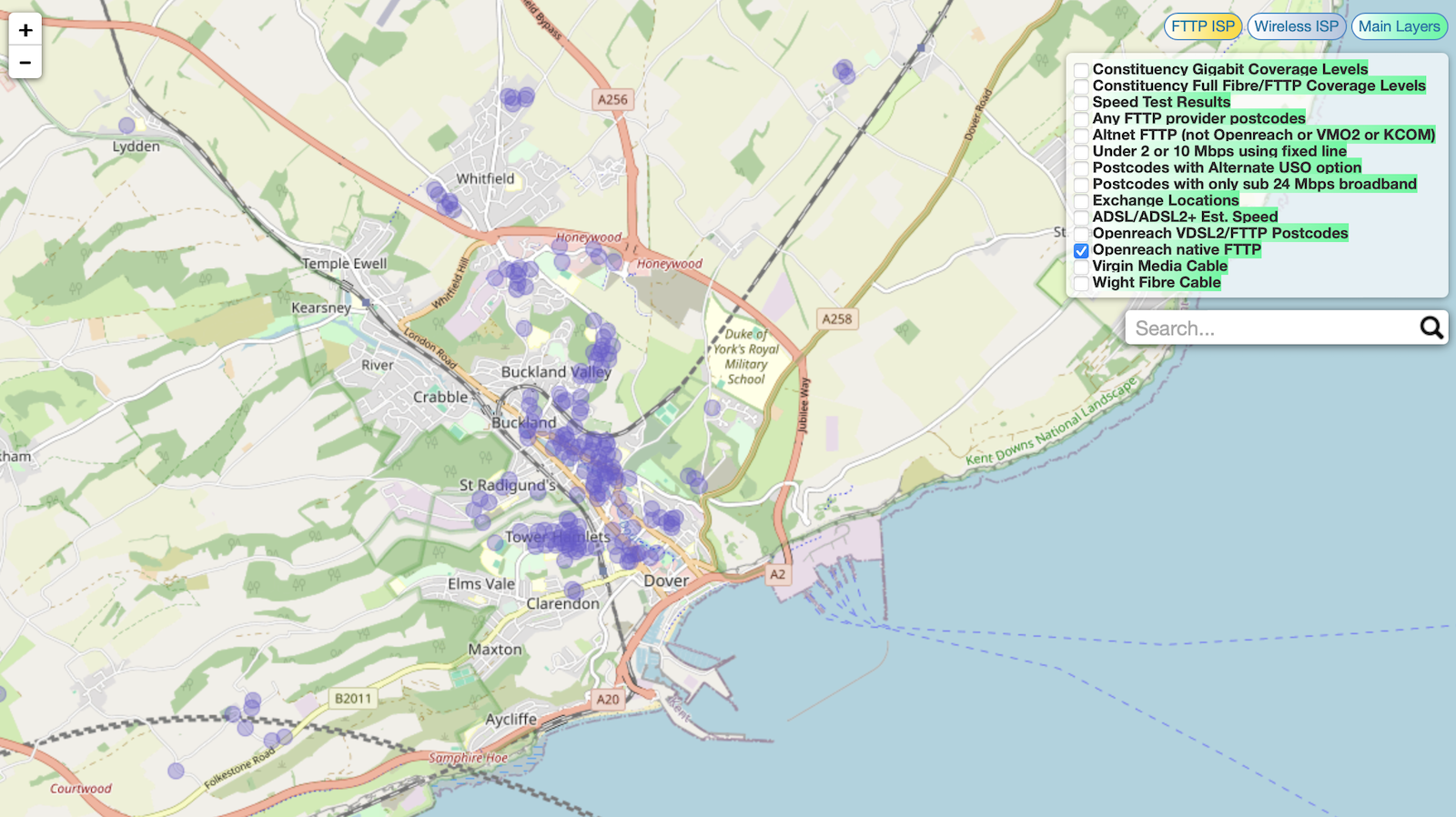 Spotlight on Openreach FTTP roll-out in Dover | thinkbroadband