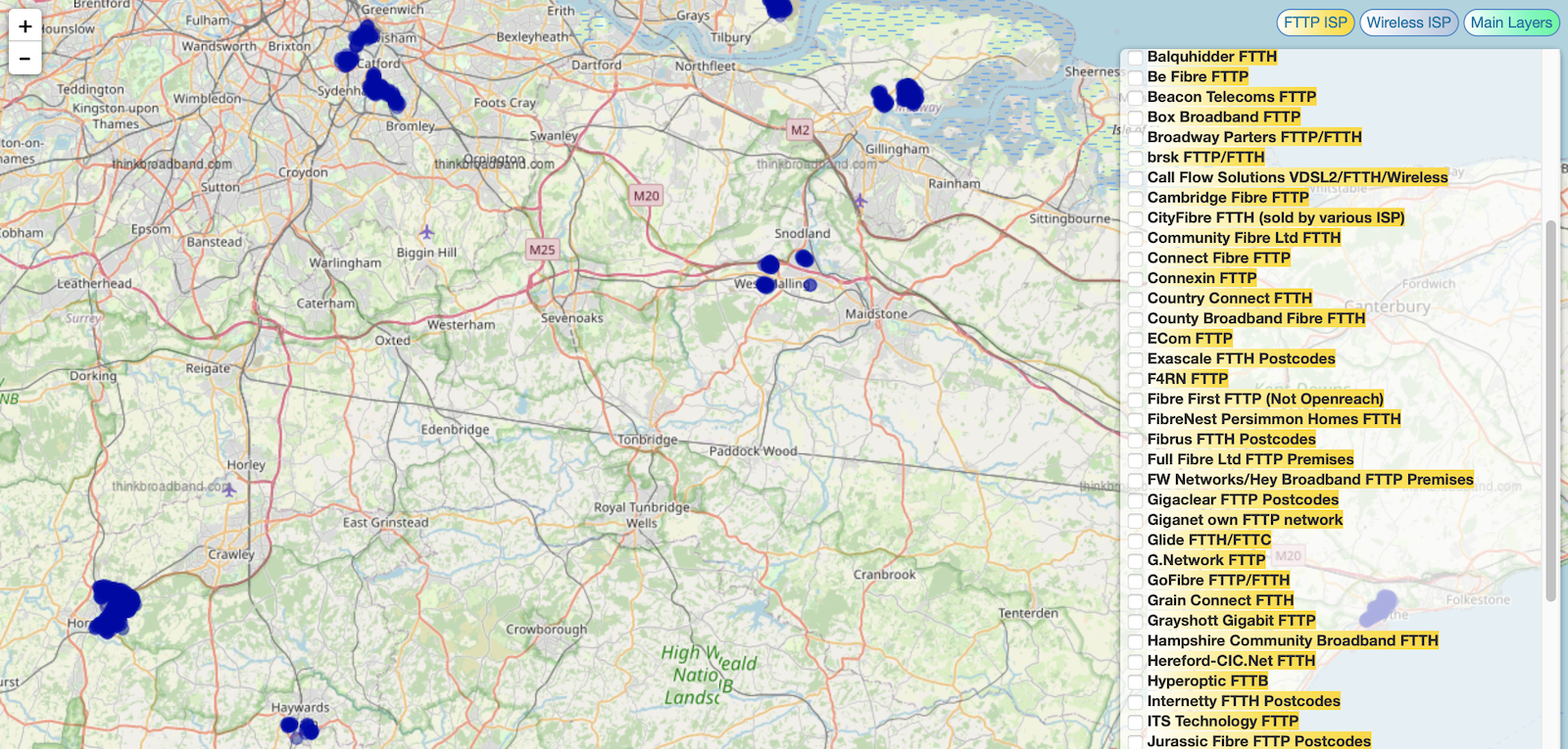 nexfibre available in 3 more parts of the South East | thinkbroadband