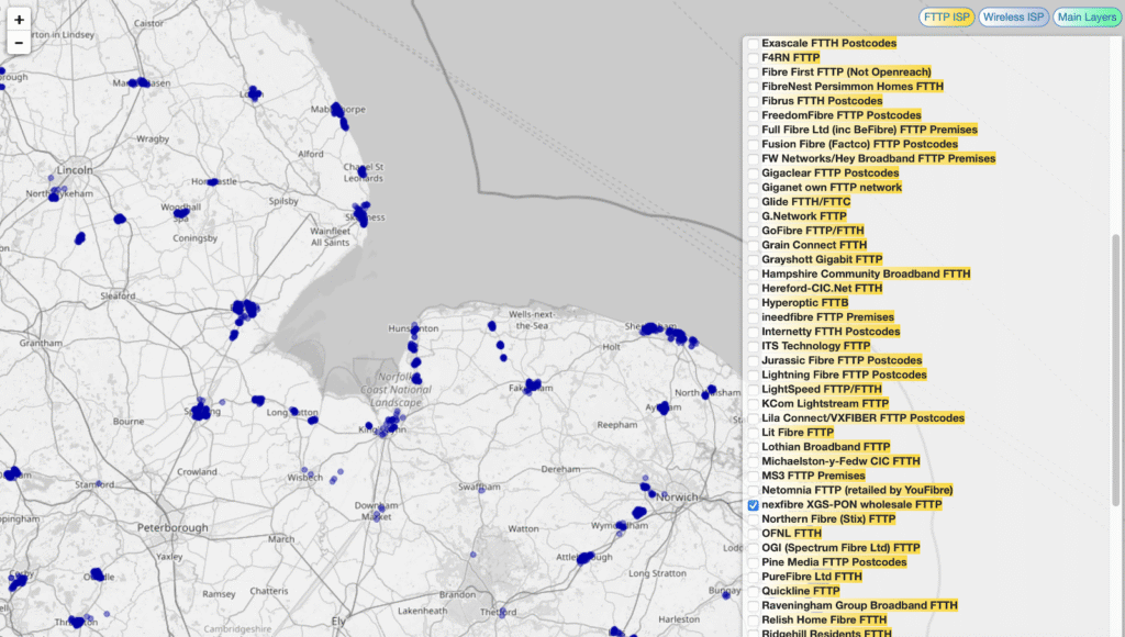nexfibre finally absorbing the old Upp full fibre network | thinkbroadband