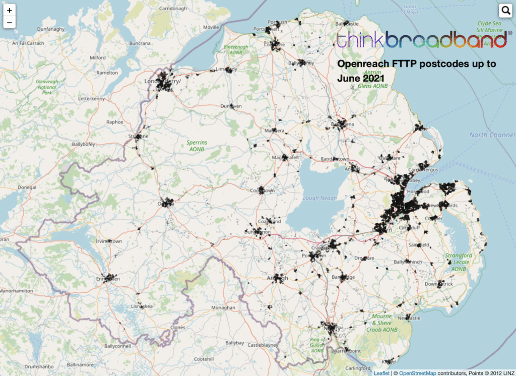 Tracking of Openreach FTTP roll-out in Northern Ireland breaks 530,000 ...
