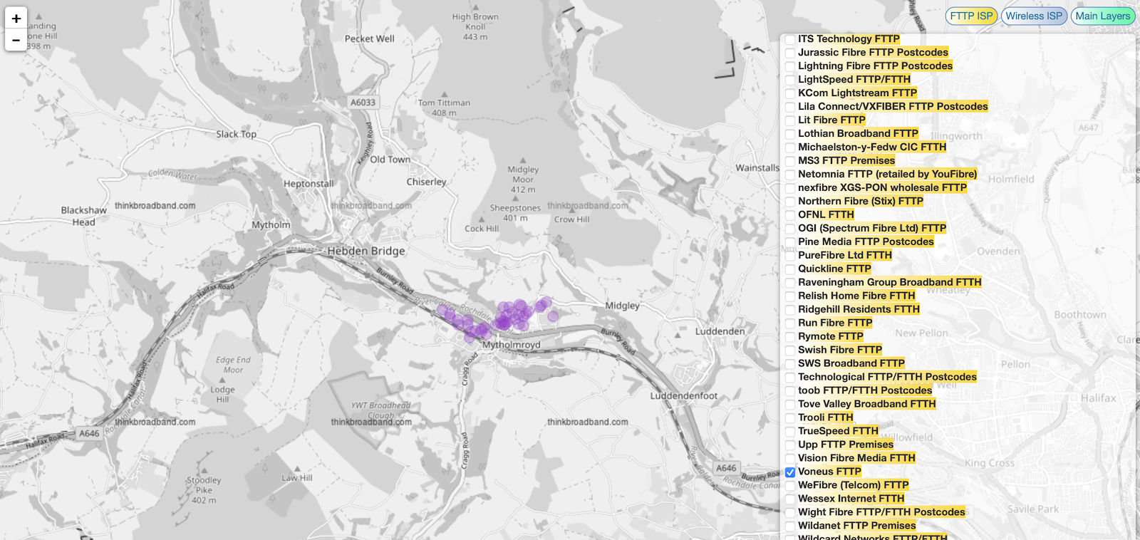 Voneus brings full fibre to Mytholmroyd | thinkbroadband