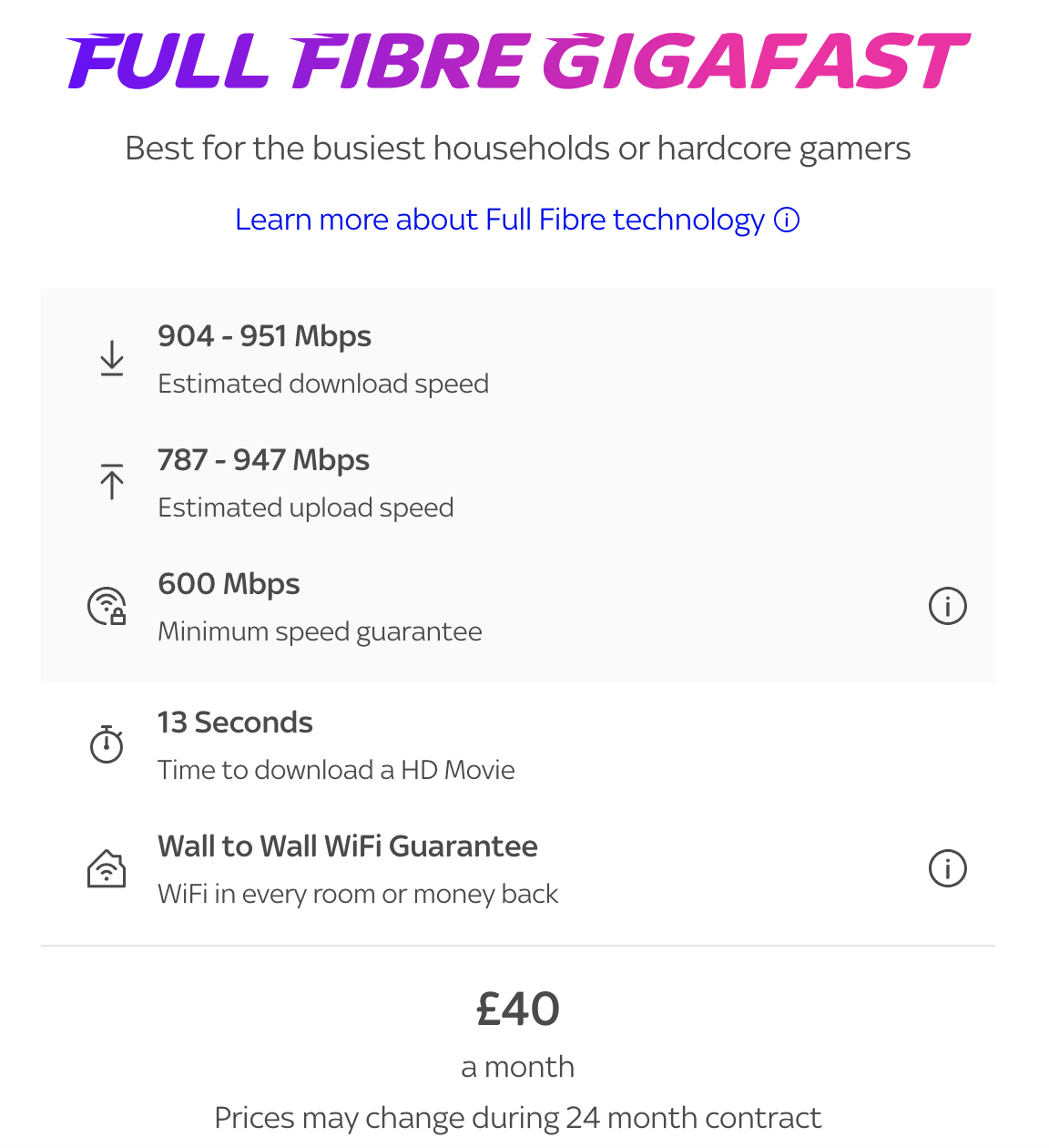 Sky full fibre over CityFibre network added to broadband package search ...