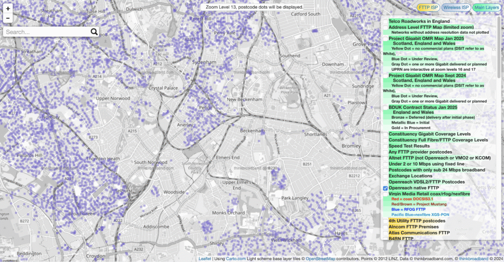 Beckenham another area of London seeing large Openreach full fibre ...