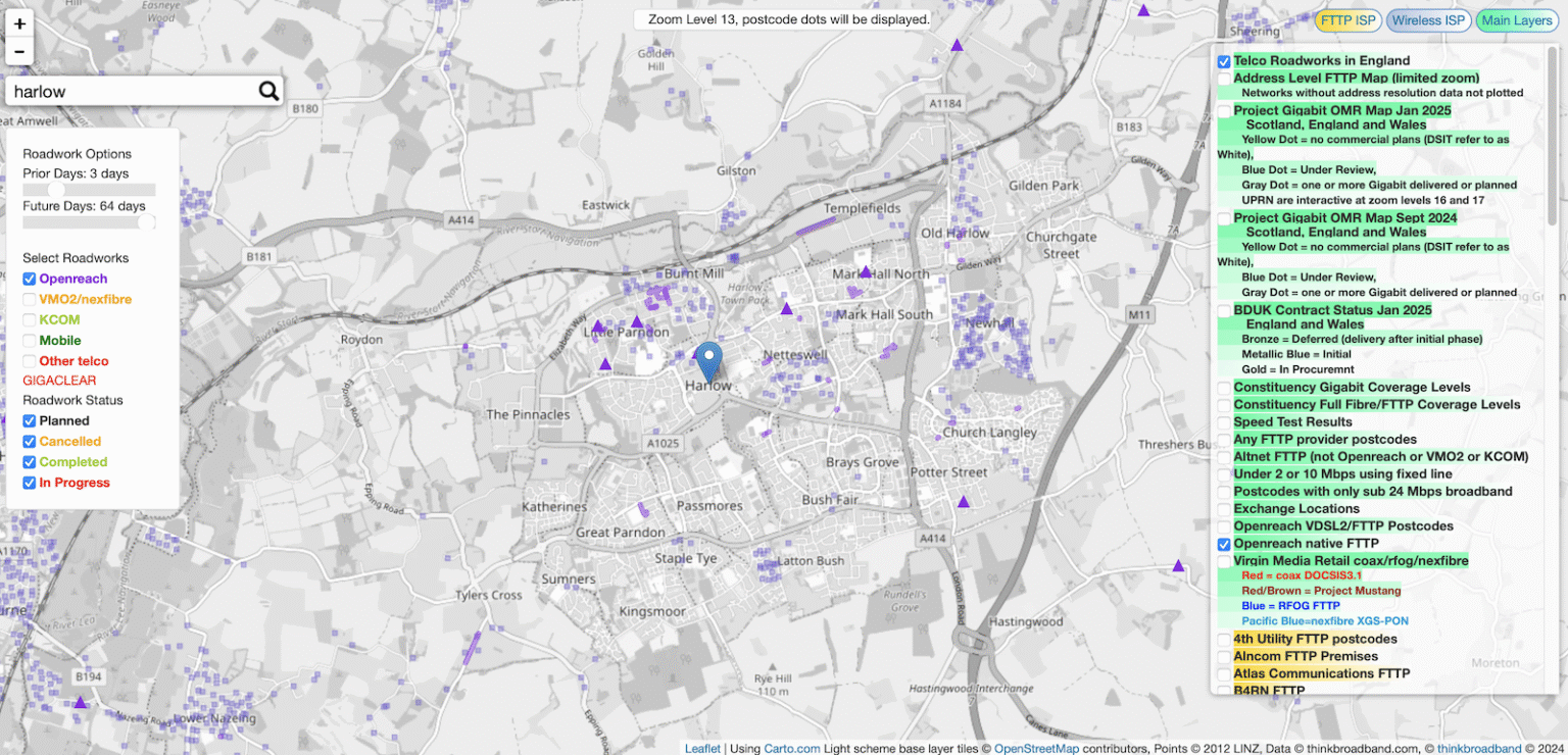Almost 900 more properties get Openreach full fibre in Harlow ...